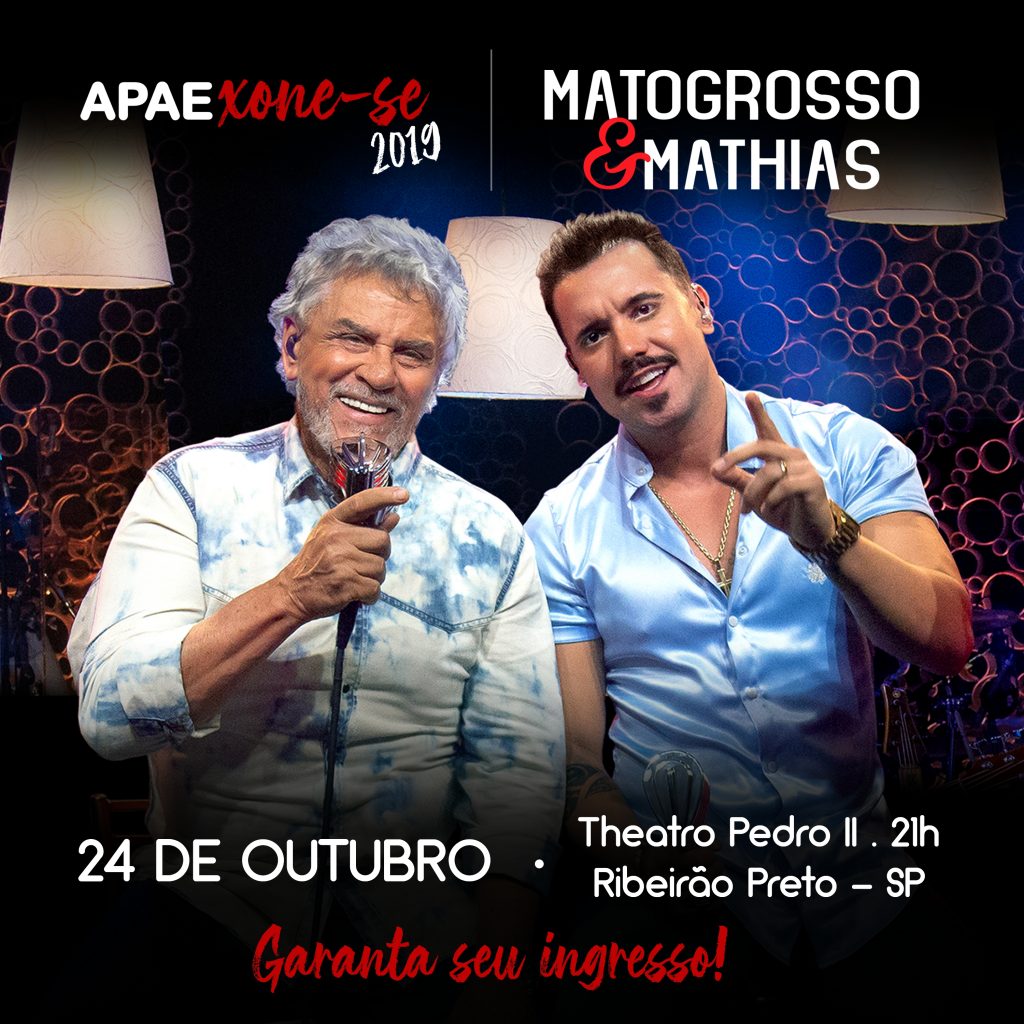 APAE-RP traz a dupla Matogrosso & Mathias ao Theatro Pedro II - InterTV Web